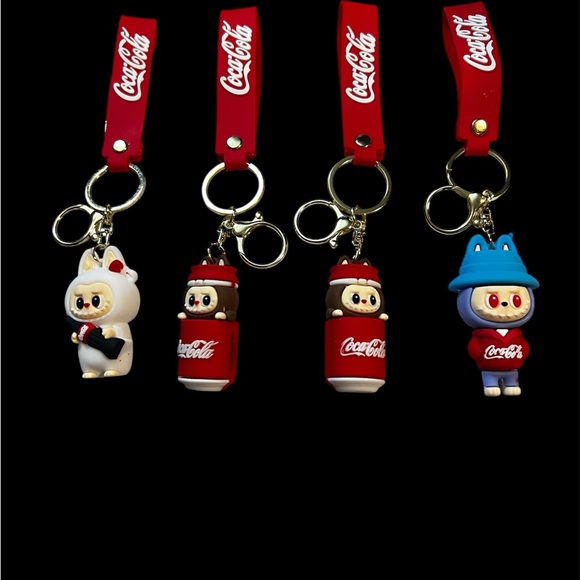 Coca Cola | Accessories | Cocacola Character Keychain Collection Labubu ...